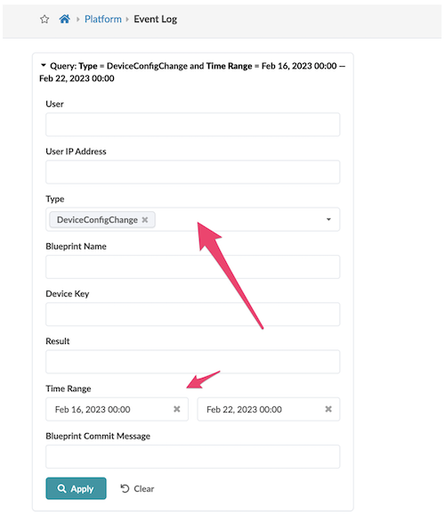 Creating Audit Trails with the Apstra Event Log