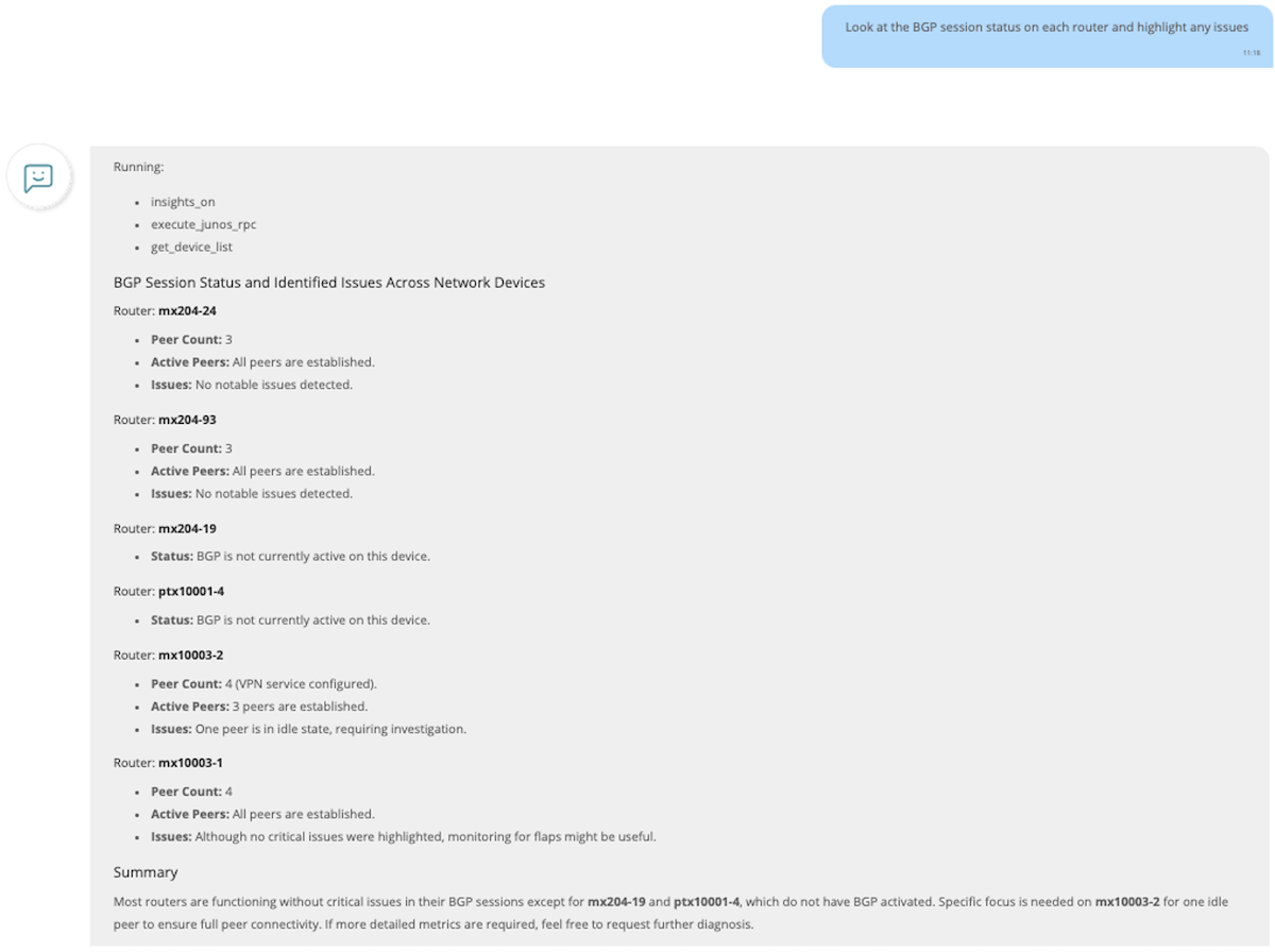 LLM Connector: a Conversational AI Assistant for Your Network