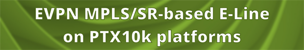 EVPN E-Line on PTX10k platforms