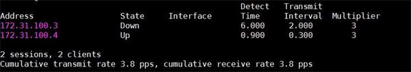 random BFD sessions stuck in the Init or Down state | Switching
