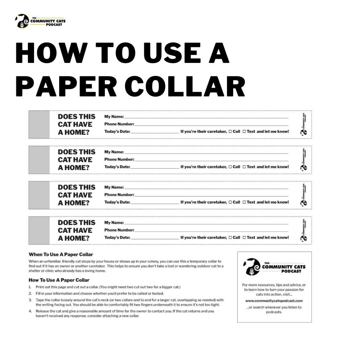 Have you heard of the paper collar method? | Animal Welfare Professionals
