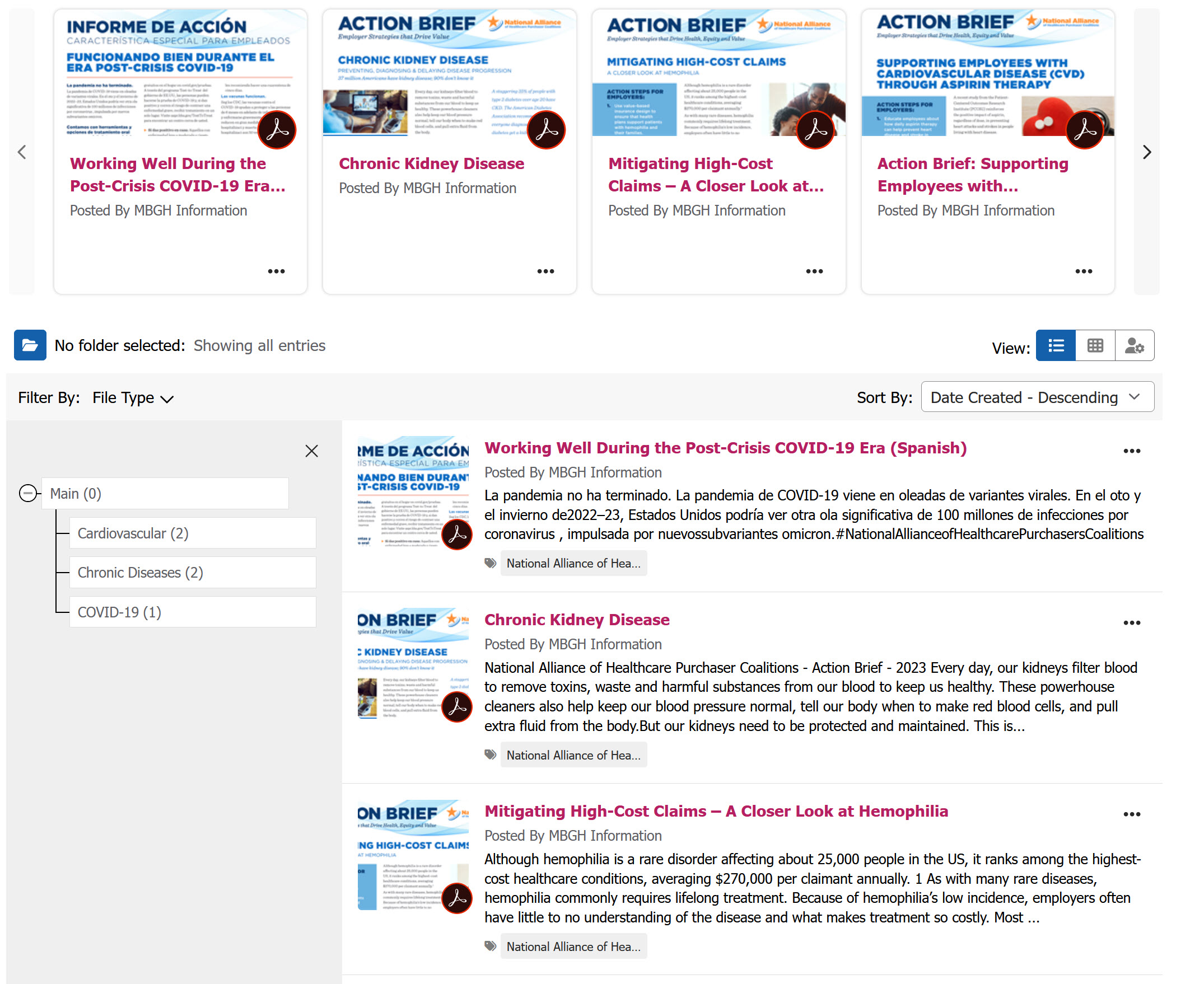 Partner Resources - Midwest Business Group on Health