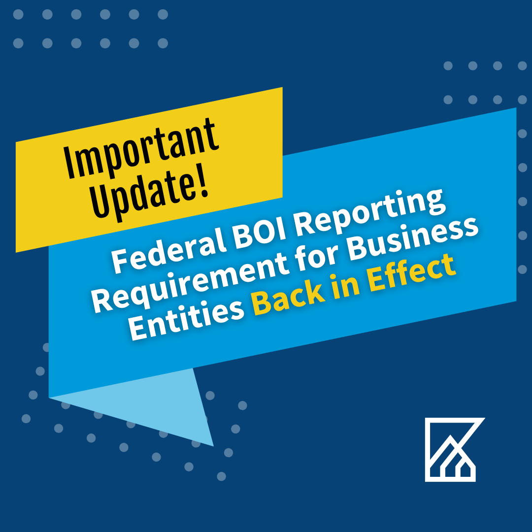 Important Update: Federal Reporting Requirement for Business Entities ...