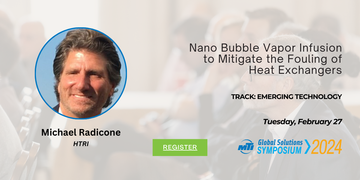 Nano Bubble Vapor Infusion to Mitigate the Fouling of Heat Exchangers
