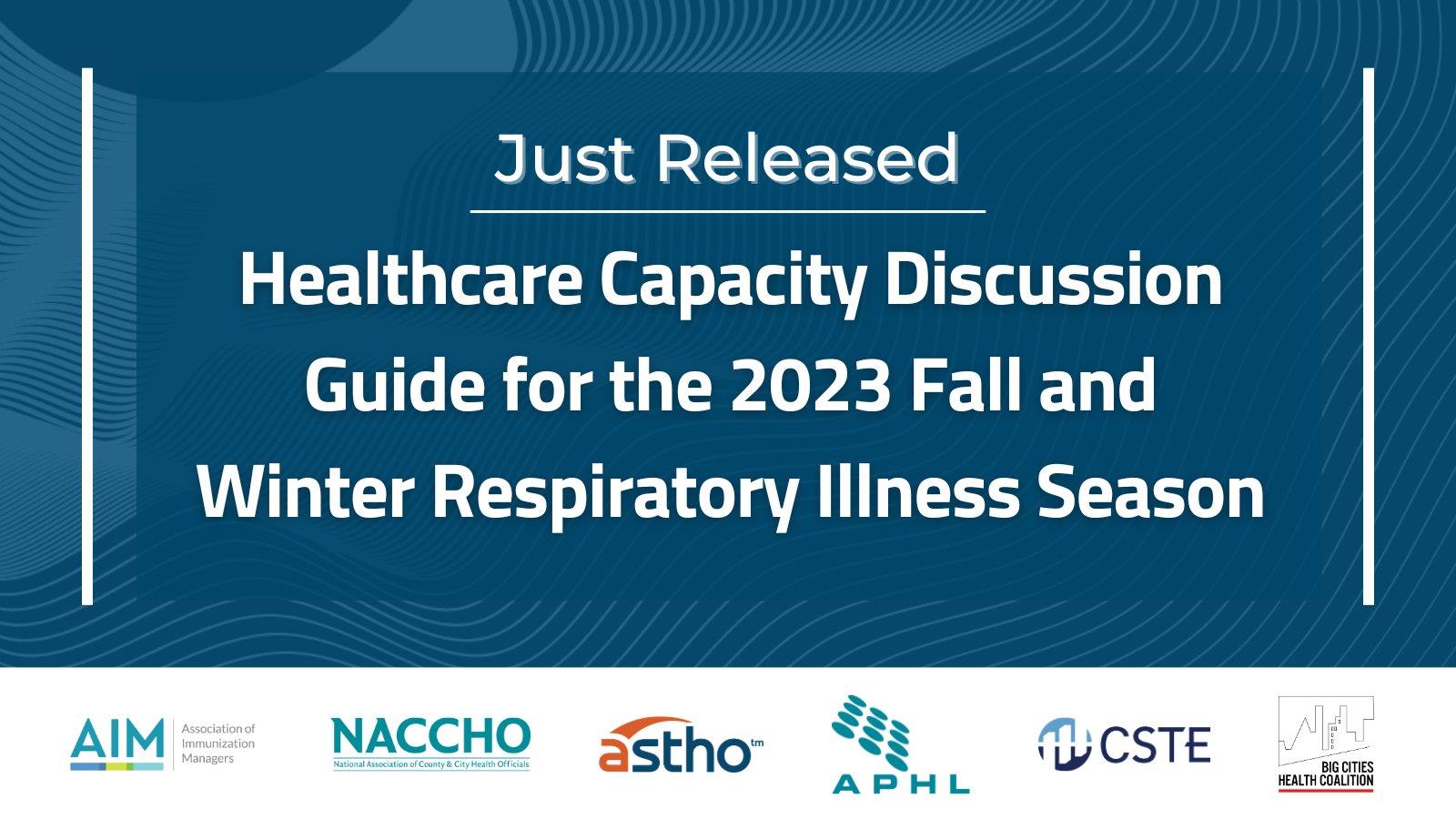 Just Released: Healthcare Capacity Discussion Guide for the 2023 Fall ...