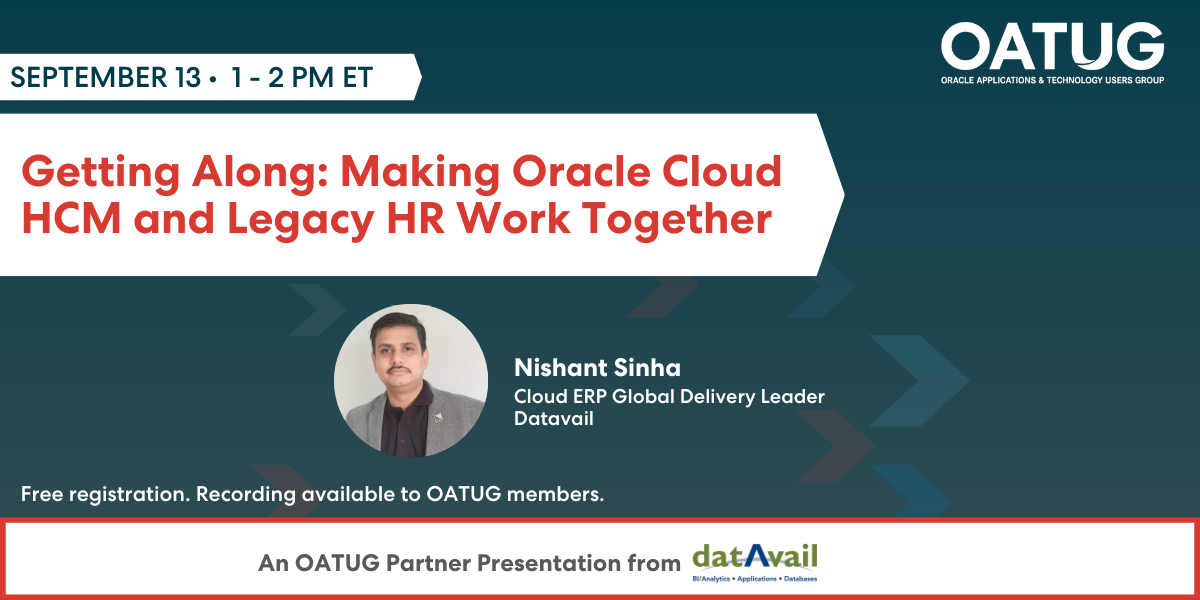 Getting Along: Making Oracle Cloud HCM and Legacy HR Work Together - Oracle Applications ...