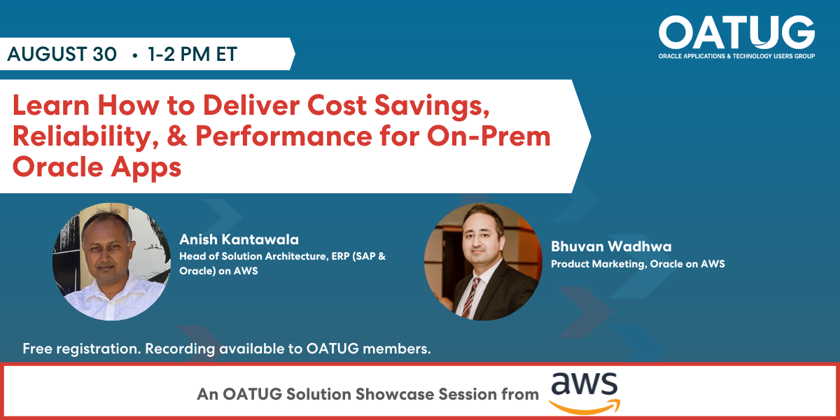 Learn How to Deliver Cost Savings, Reliability, & Performance for On-Prem Oracle Apps - Oracle ...