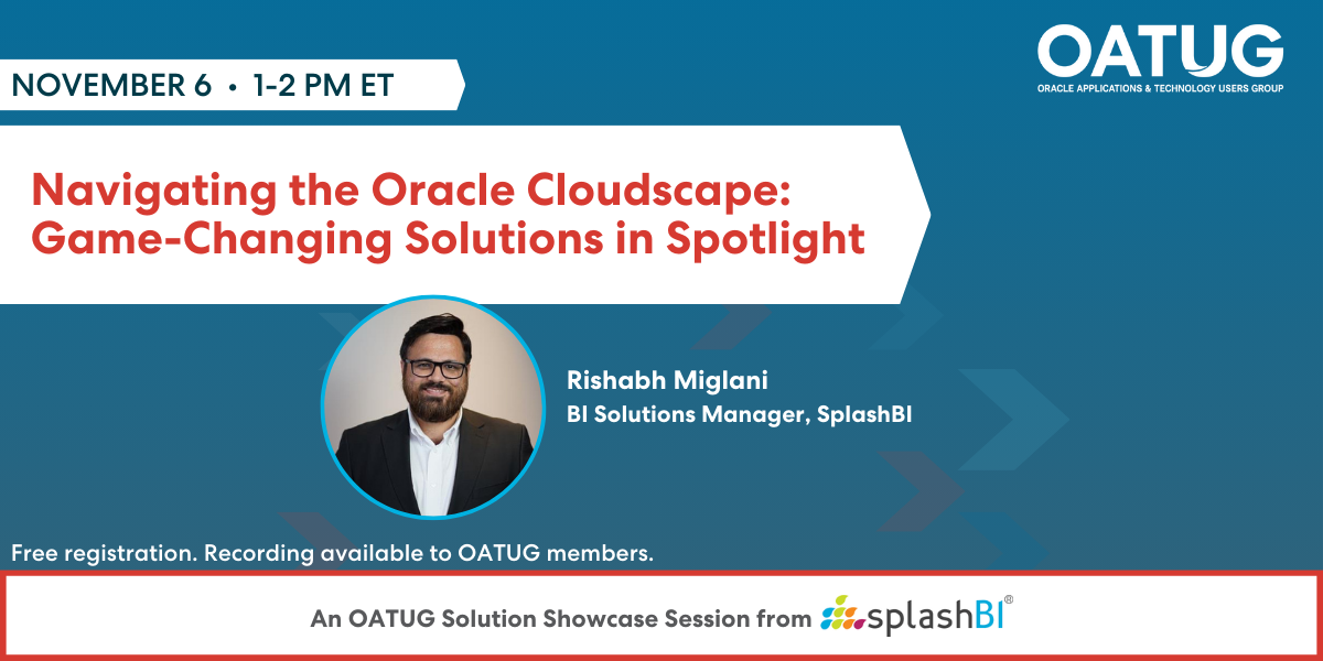 Calendar of Events - Oracle Applications & Technology Users Group