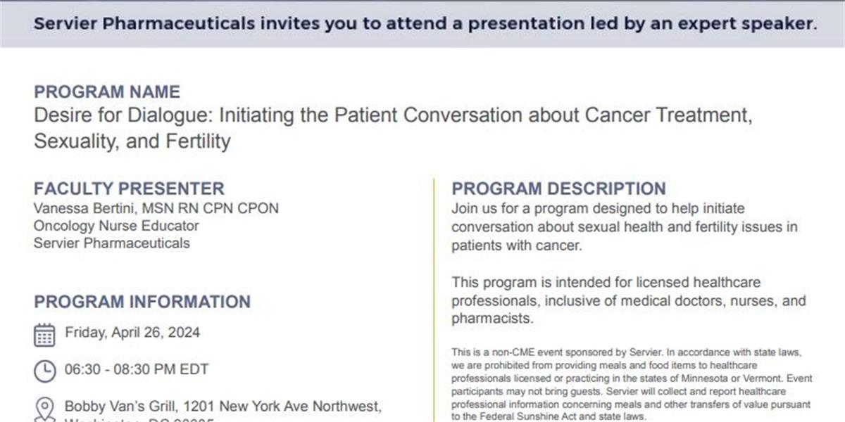 Dinner Program at ONS Congress in DC 2 - Dallas