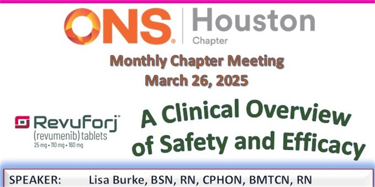 March Monthly Chapter Meeting: A Clinical Overview of Safety and ...