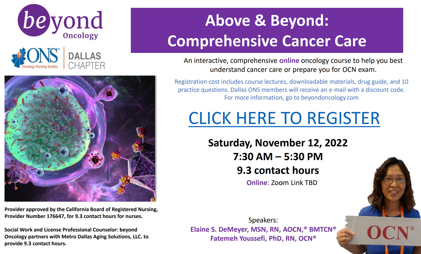 November OCN Review Update - Virtual Only - Dallas