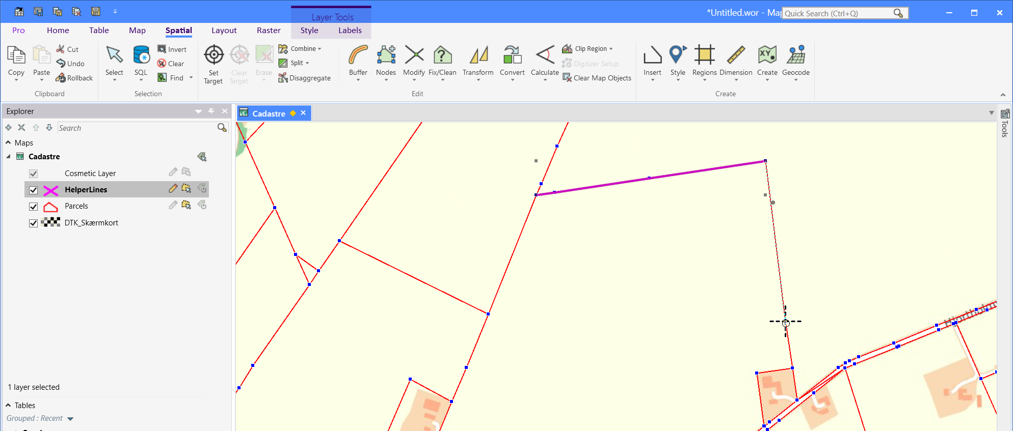 MapInfo Monday: Splitting Polygon with Polyline | MapInfo Pro