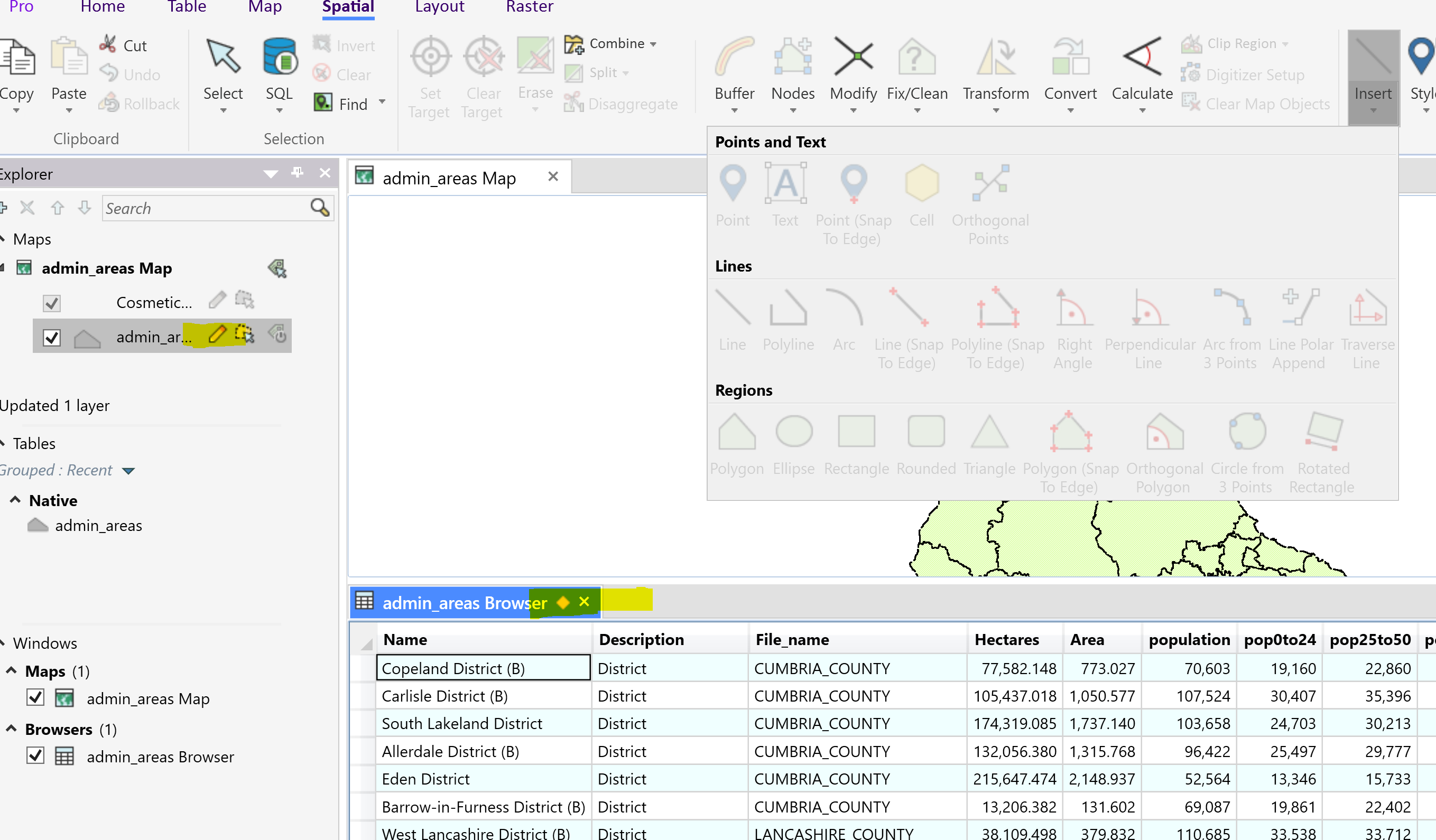 MapInfo 2021 functions - zoom/pan spatial commands grayed out | MapInfo Pro
