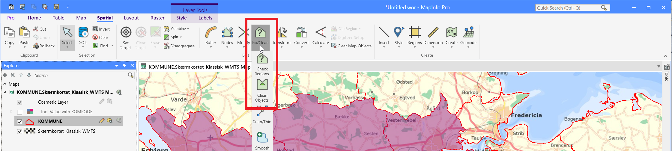 Geometry clean tool (s) for TAB file – polygons please | MapInfo Split Tool 'does not work' on ...