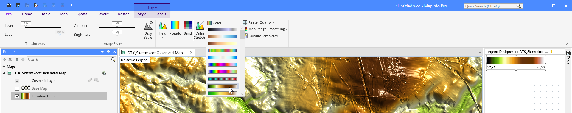 MapInfo Monday: Raster Grid Legends | MapInfo Pro