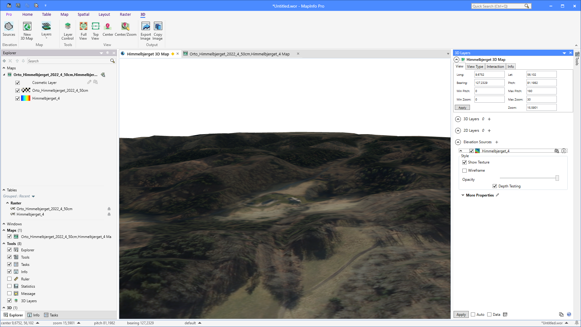 MapInfo Monday: Creating a Local Elevation Source for the 3D Map ...