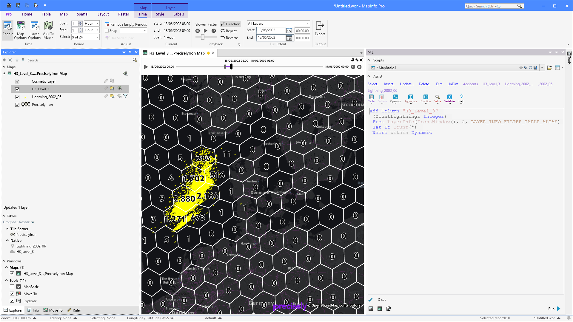 MapInfo Monday: Time Series Showing Number of Points inside Polygons ...