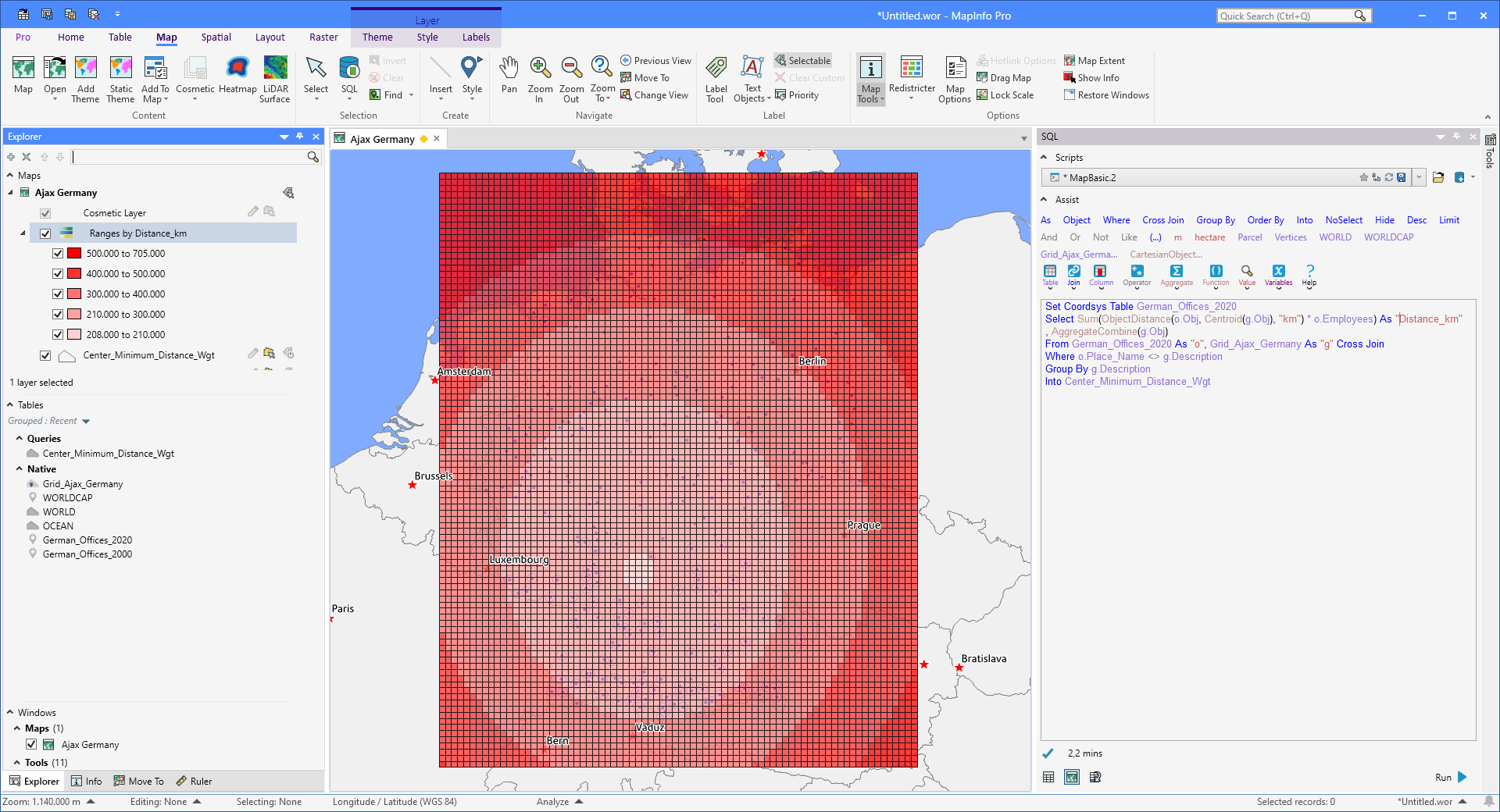 MapInfo Monday: Calculating Center of Locations - 2 | MapInfo Pro