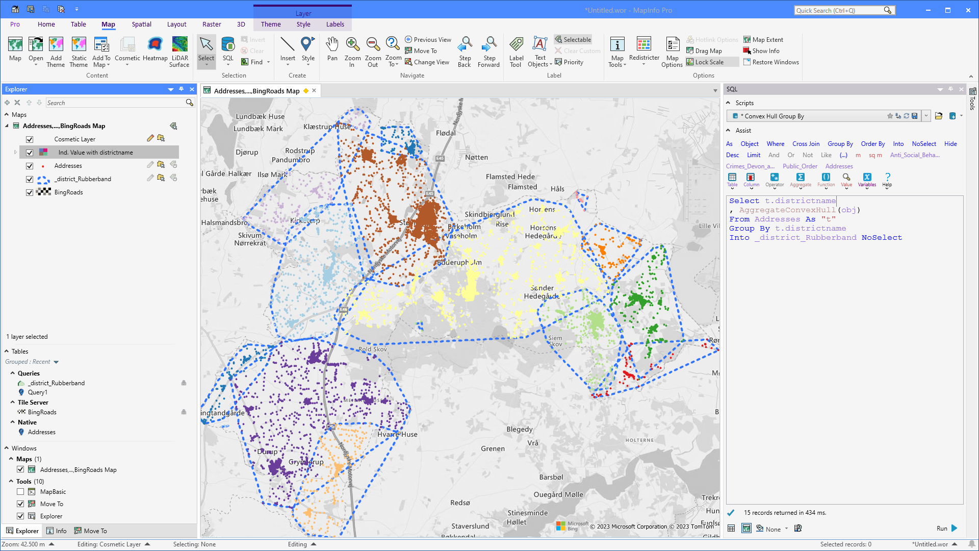 MapInfo Monday: Putting a Rubber Band around your Points | MapInfo Pro
