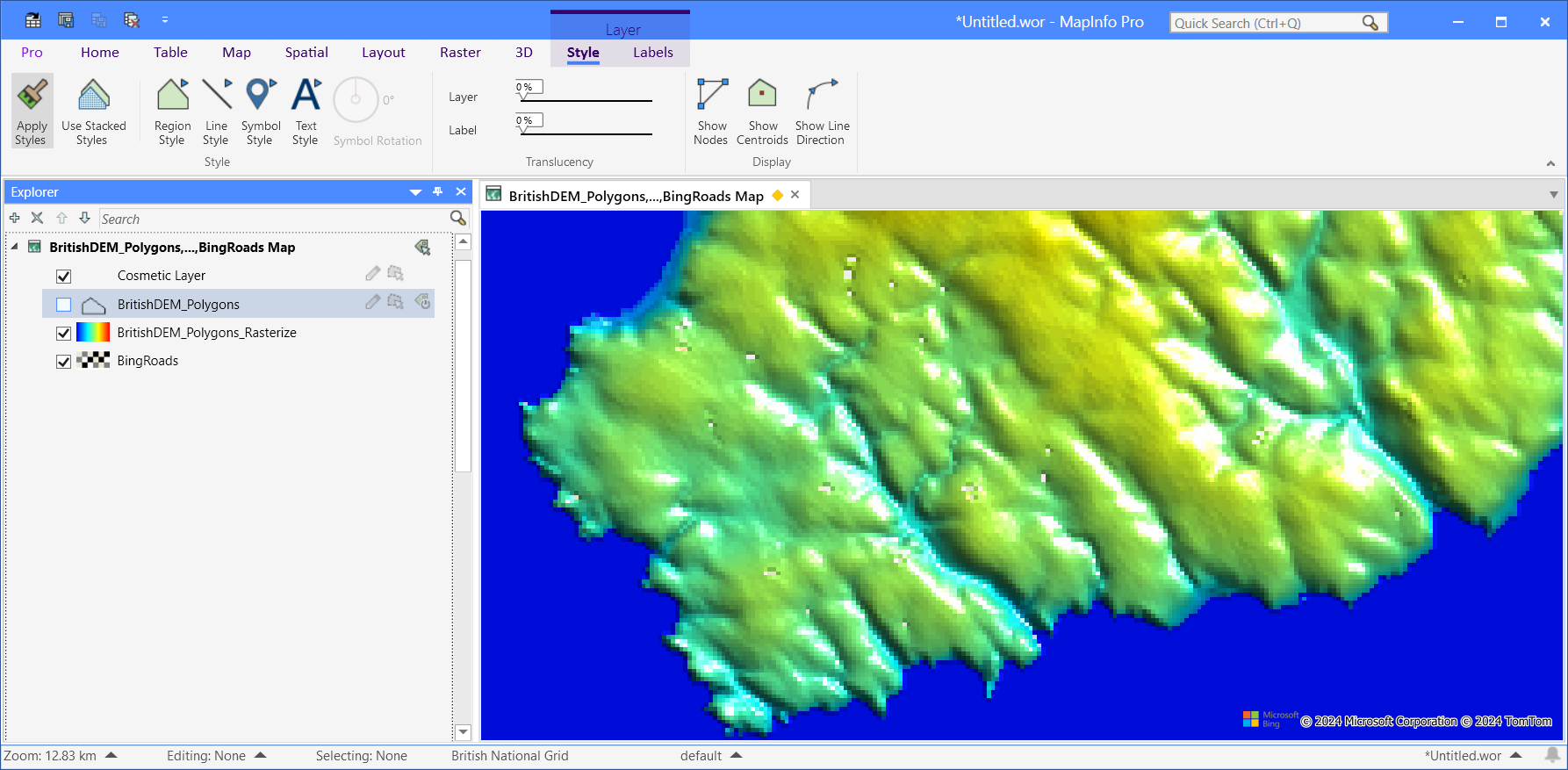 MapInfo Monday: Creating and Visualizing Raster Data | MapInfo Pro