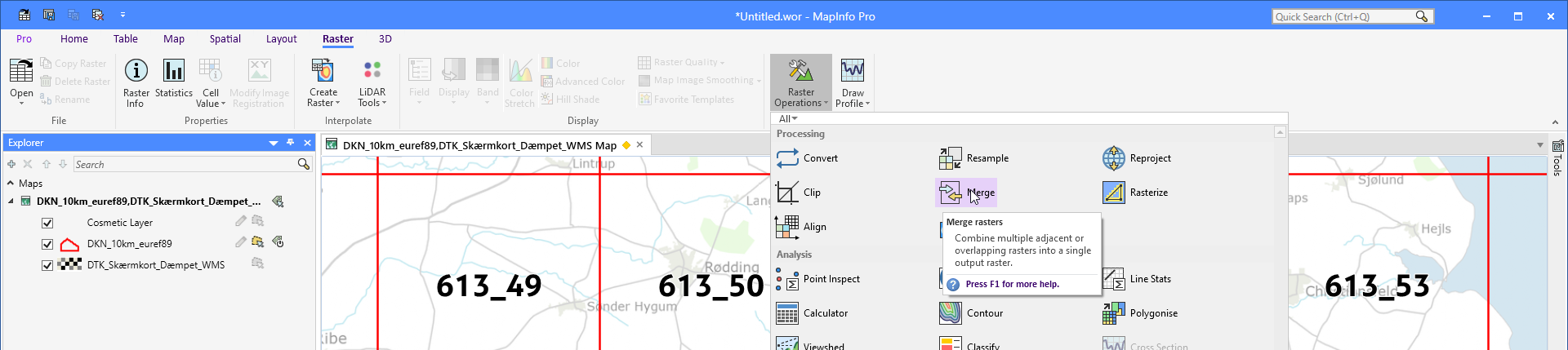 MapInfo MapInfo: Creating Tab Files for Raster Files | MapInfo Pro