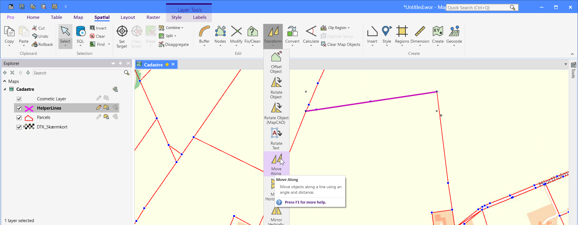 MapInfo Monday: Splitting Polygon with Polyline | MapInfo Pro