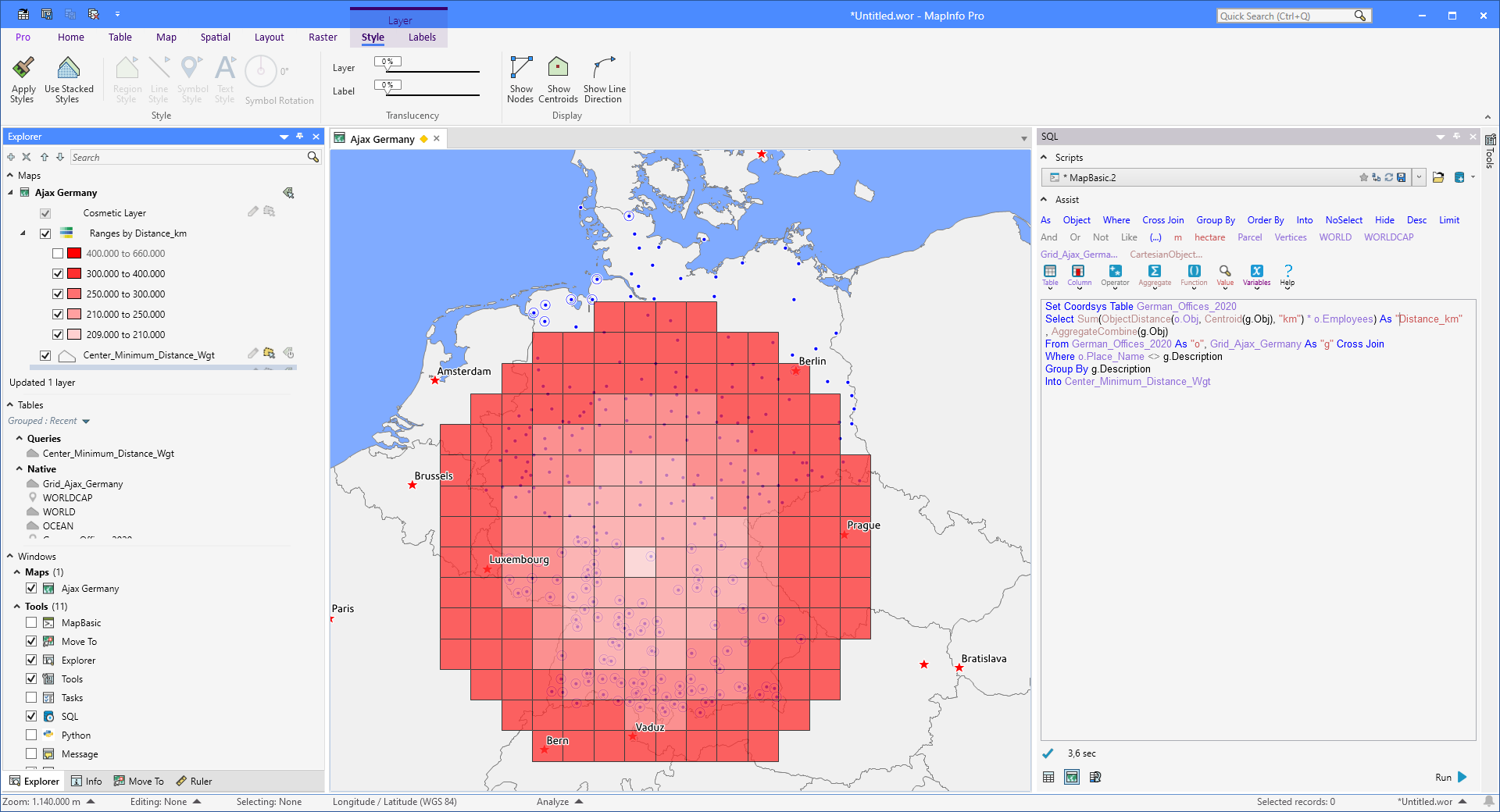 MapInfo Monday: Calculating Center of Locations - 2 | MapInfo Pro