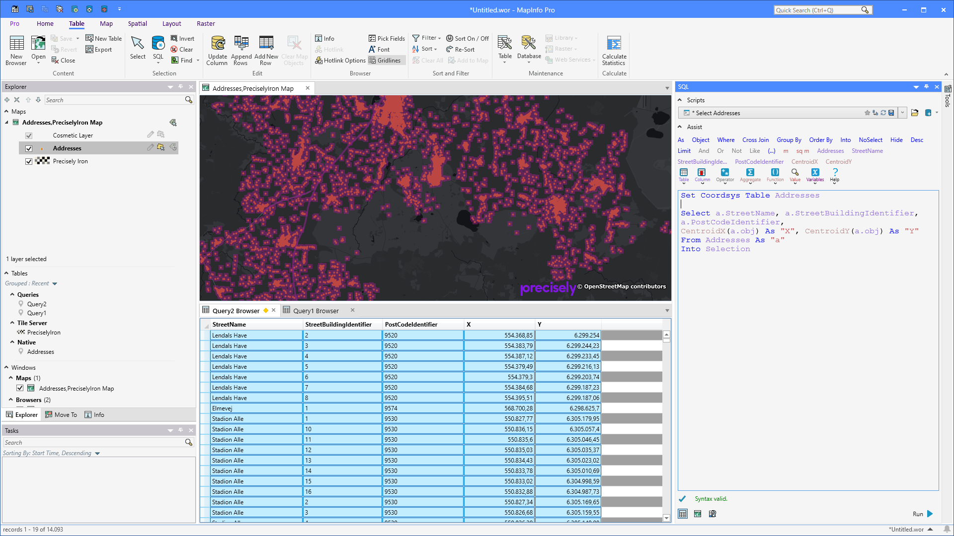 MapInfo Monday: Five Basic Spatial SQL Select Statements | MapInfo Pro