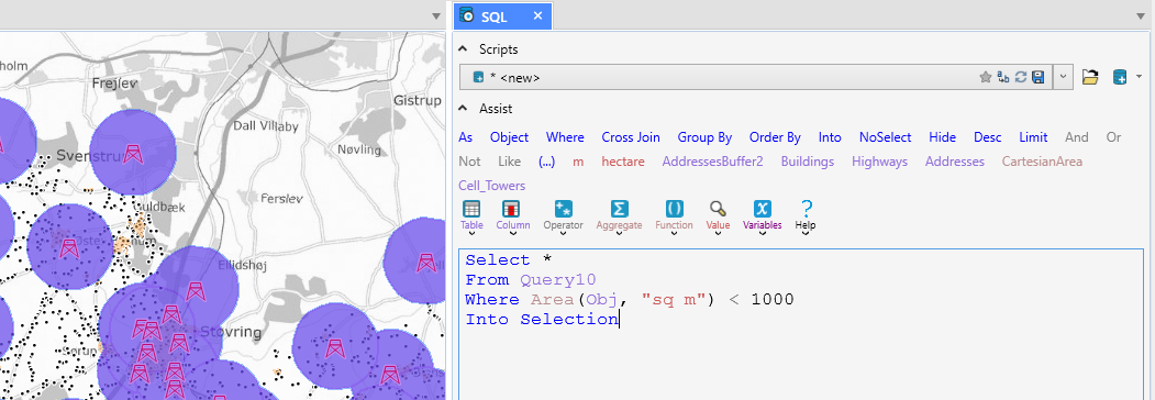 Smaller polygons within polygon | MapInfo Pro