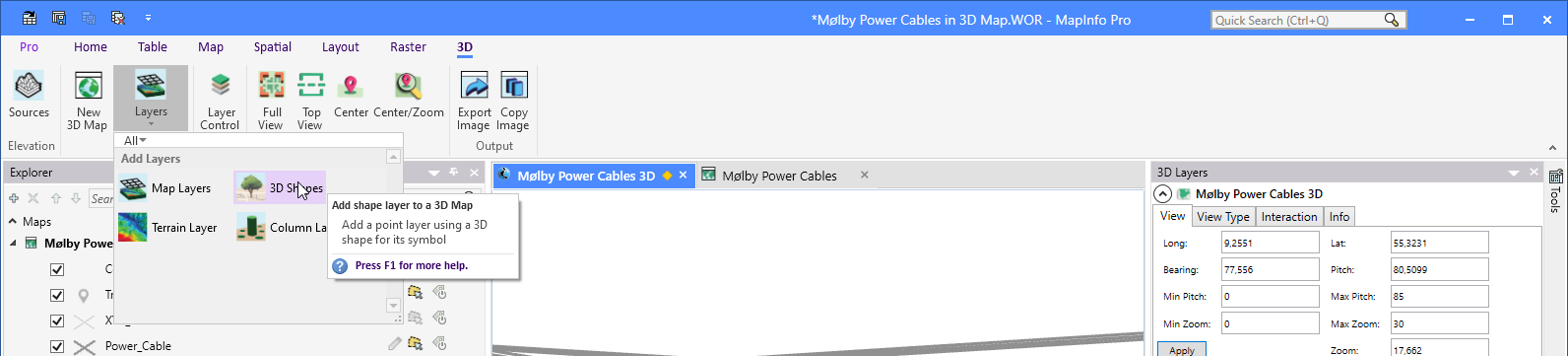 MapInfo Monday: Adding a 3D Shape to a 3D Map | MapInfo Pro