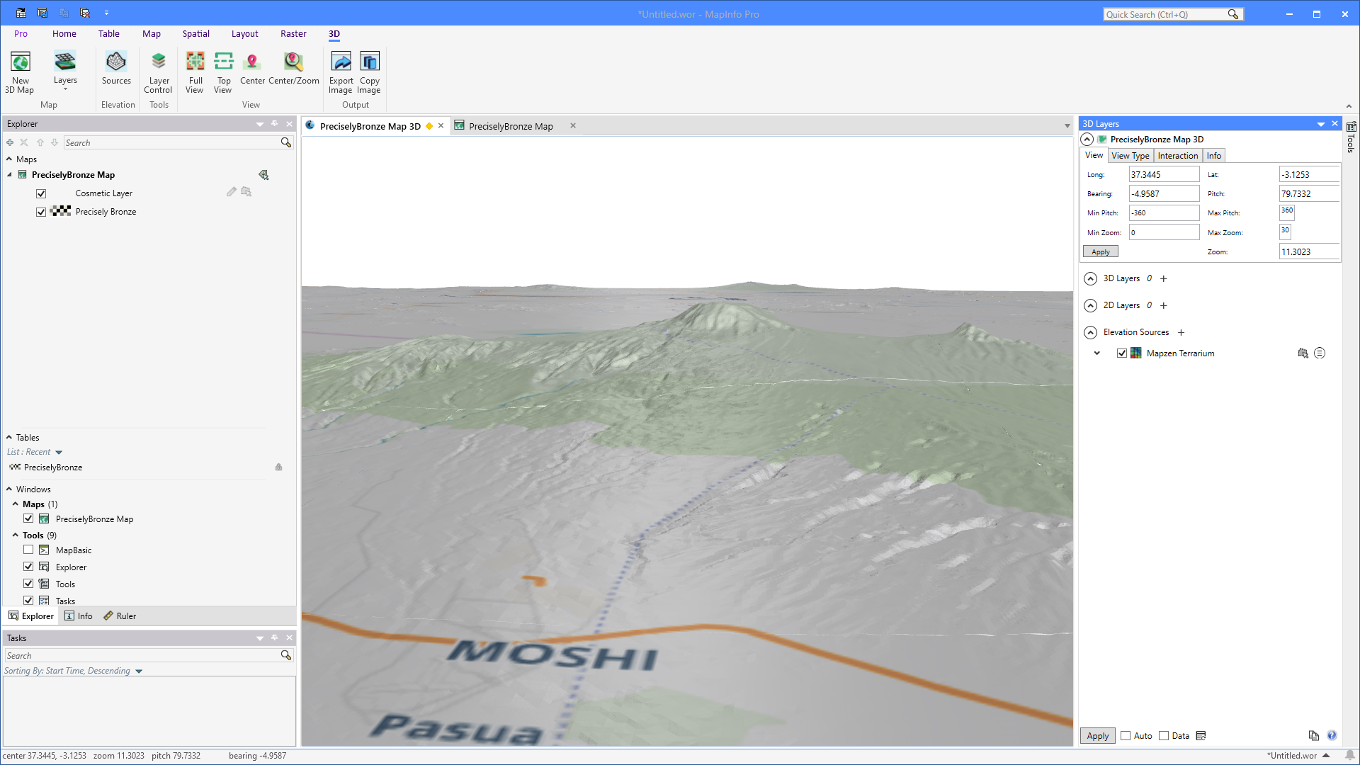 3D Map Examples | MapInfo Pro