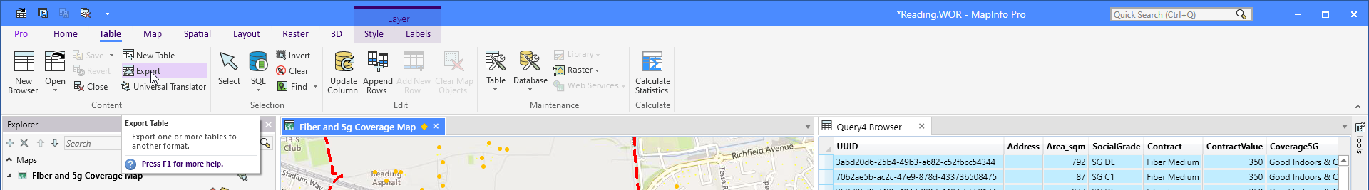 MapInfo Monday: Export to MS Excel | MapInfo Pro