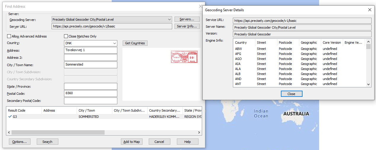 Using the Find Address command | MapInfo Pro