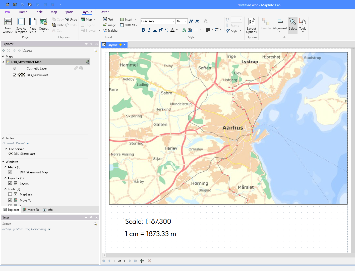 Map Scale Smart Text | MapInfo Pro