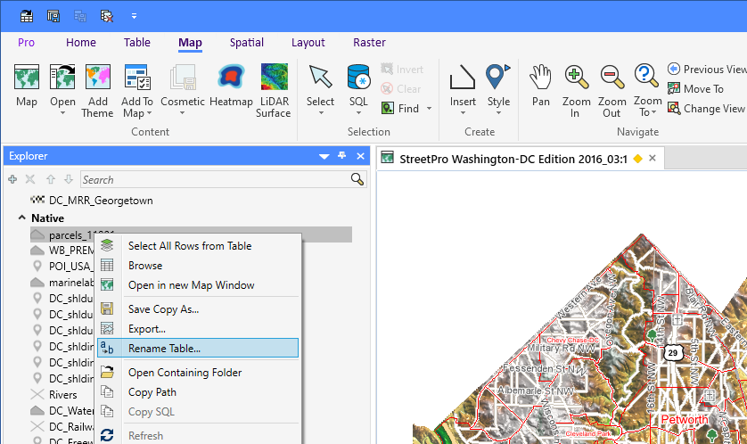 MapInfo Monday: Renaming Windows, Layers, and Tables | MapInfo Pro