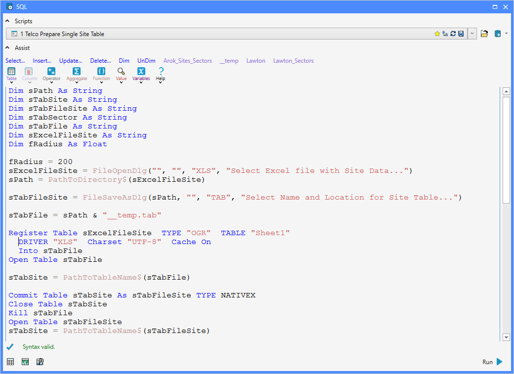 MapInfo Monday: Preparing Telco Site Tables | MapInfo Pro