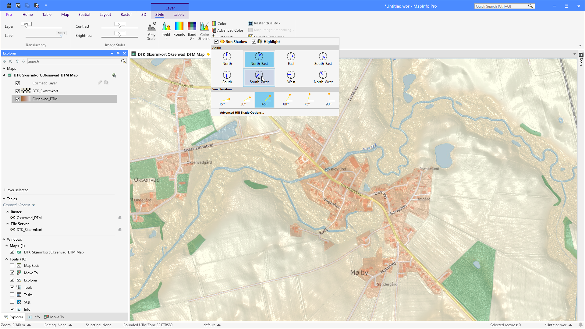 MapInfo Monday: Using Hill Shade to Add Depth to your Map | MapInfo Pro