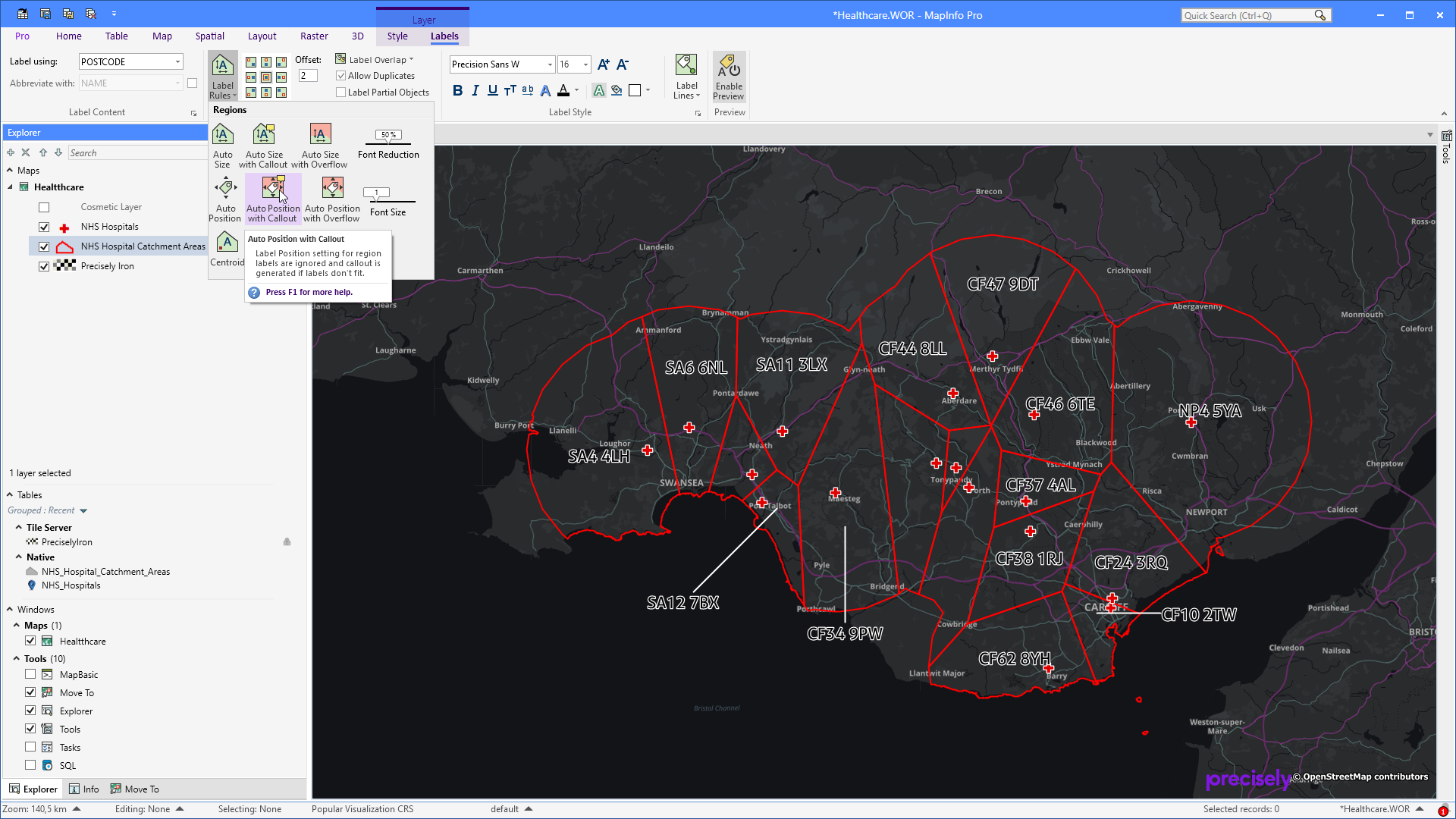 MapInfo Monday: Label Rules for Region Layer | MapInfo Pro