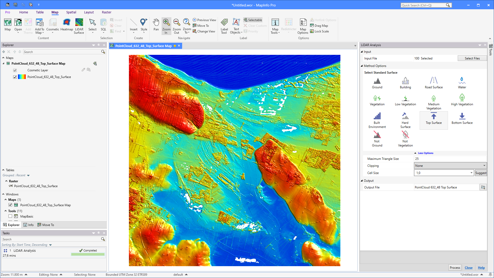 MapInfo Monday: LiDAR Analysis | MapInfo Pro