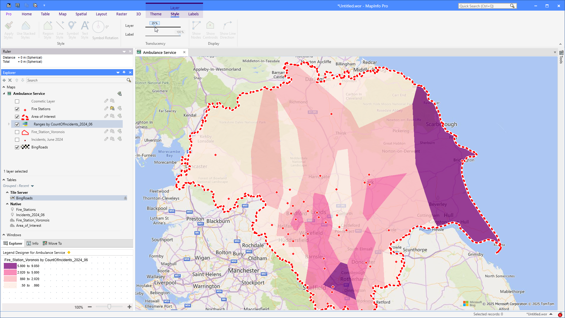 MapInfo Monday: Relating Incidents to Fire Stations | MapInfo Pro