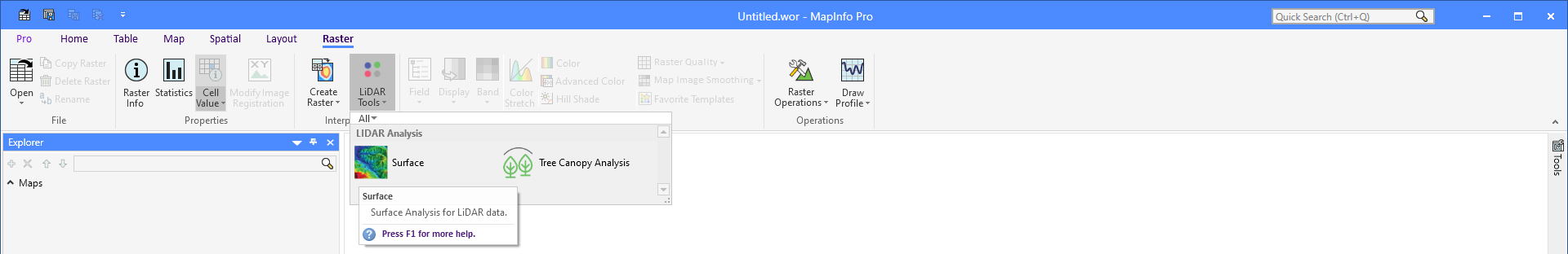 MapInfo Monday: LiDAR Analysis | MapInfo Pro