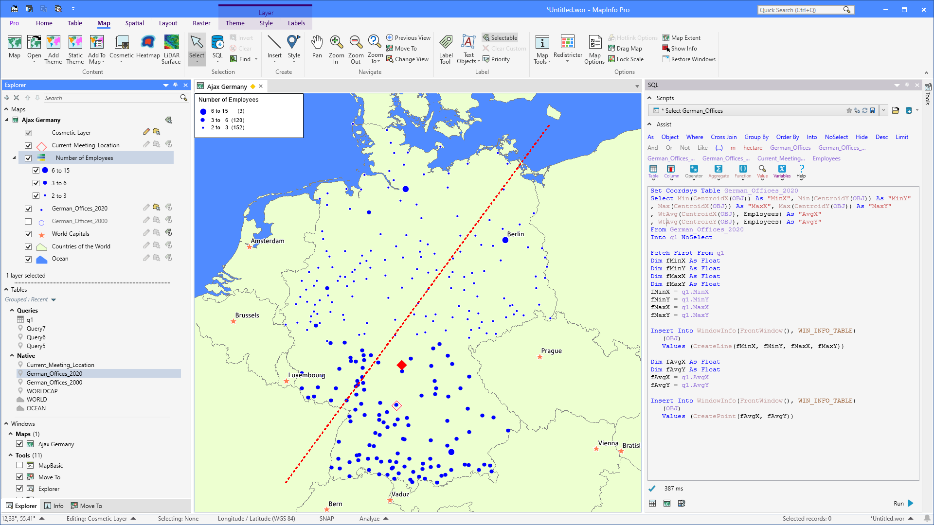MapInfo Monday: Calculating Center of Locations | MapInfo Pro