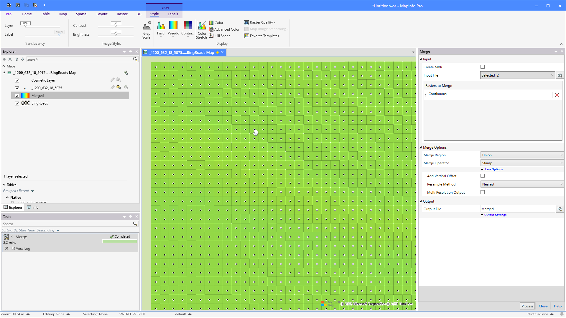 MapInfo Monday: Creating Single MRR from 236 XYZ Grid Files | MapInfo Pro