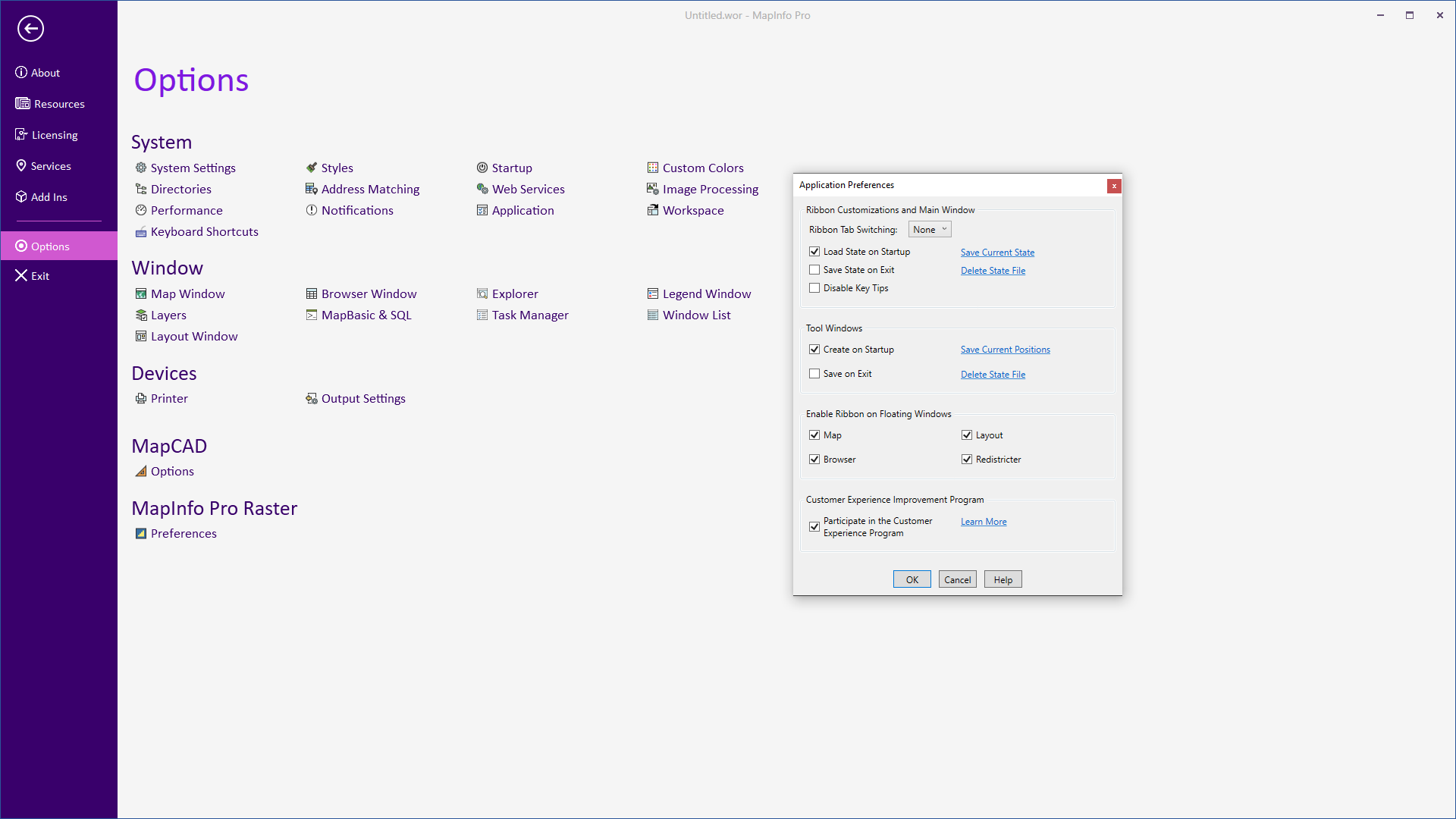 Info tool default position | MapInfo Pro