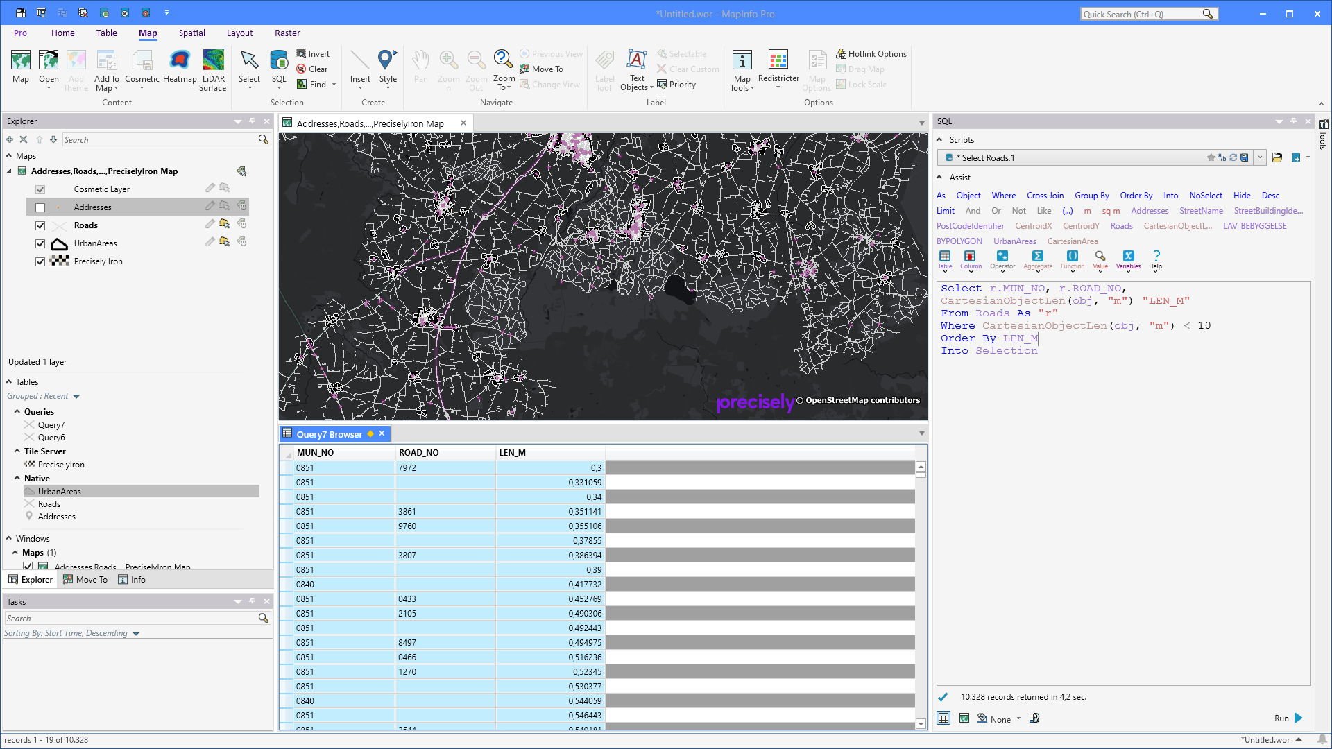 MapInfo Monday: Five Basic Spatial SQL Select Statements | MapInfo Pro