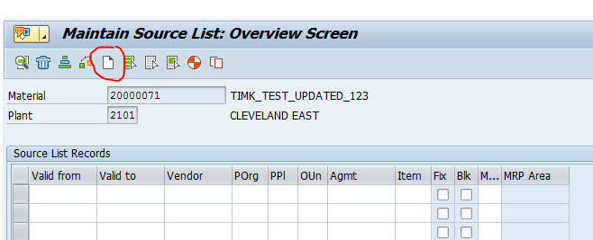 ME01 - Add new line to Source List Record | Automate