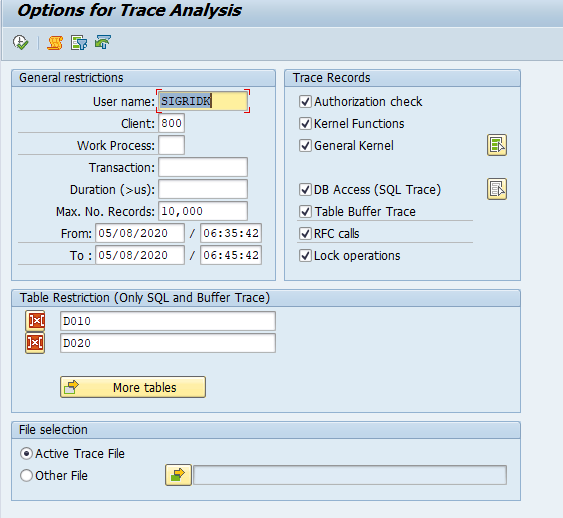 RFC and SAP Trace Logs | Automate