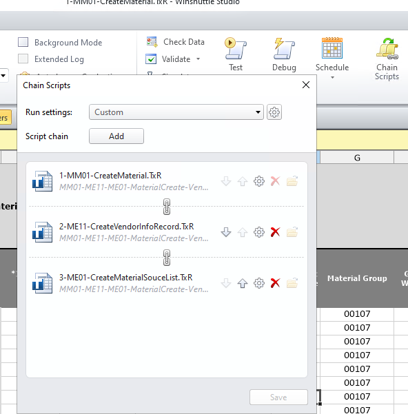 Evolve and submitting chained scripts | Automate