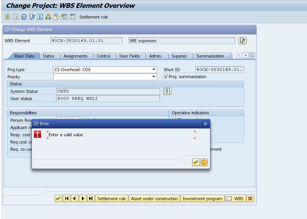 Invalid Value Error | Automate