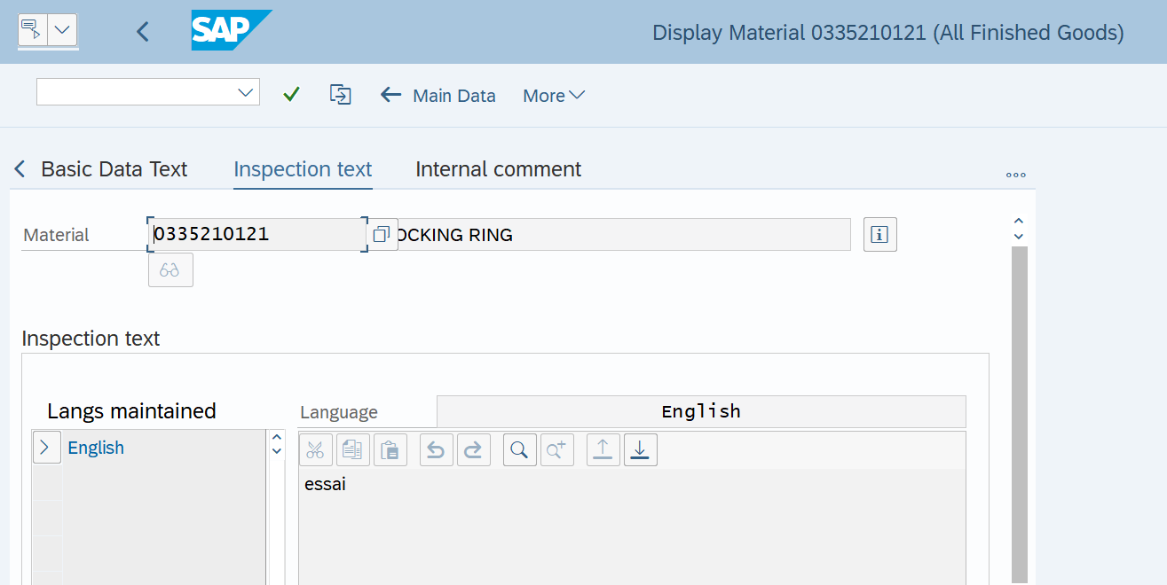 MM02_INSPECTION_TEXT issue | Automate